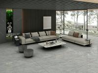 China Grey Polished Glazed Porcelain Tile 900x1800x9mm for Indoor Walls for sale