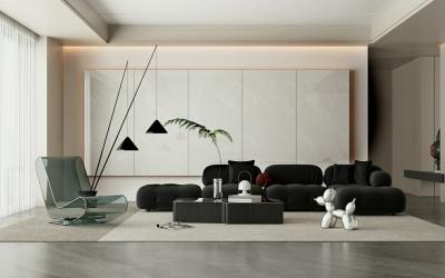 China Beige 900x1800mm Polished Glazed Porcelain Tile 0.5% WA for sale
