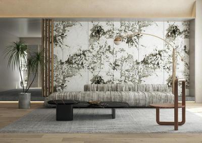 China 900x1800mm Gray Polished Glazed Porcelain Tile for Indoor Floor for sale