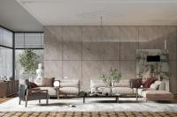 China Light Yellow 900x1800mm Polished Glazed Porcelain Tile for sale