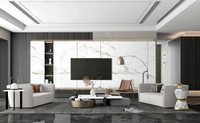 China Carrara Polished Glazed Porcelain Tile 900x1800mm Indoor Floor Wall for sale