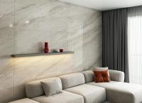 China Grey Polished Glazed Porcelain Tile 900x1800mm Marble Look for sale