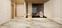China AAA Grade 900x1800mm Polished Glazed Porcelain Tile Light Yellow for sale