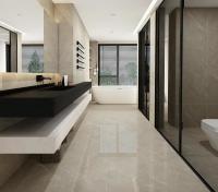 China Polished Glazed Porcelain Tile 900x1800mm Light Gray Non-Slip for sale