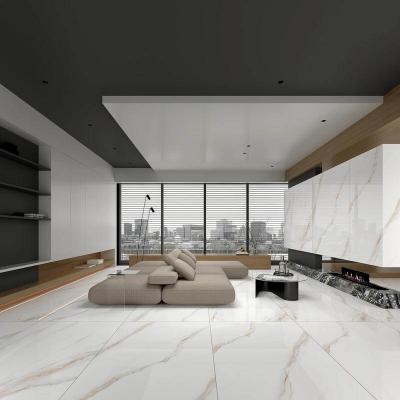 China 1200x1800mm Carrara Gold Polished Glazed Porcelain Tile for sale