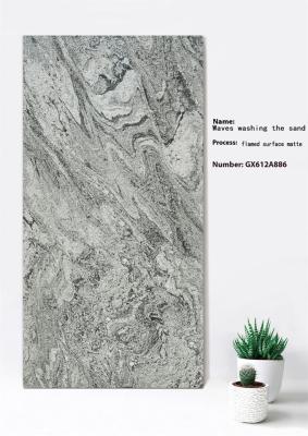 China 600x1200mm Flamed Matte Gray Clay Curtain Wall Tile for sale