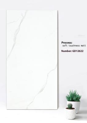 China Beige White Clay Outdoor Stone Tiles 600x1200mm Soft Touchness Matt for sale