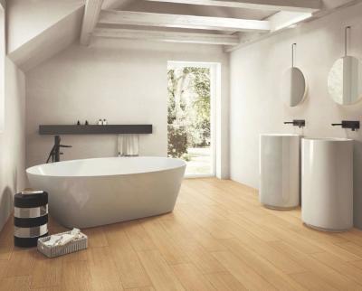 China AAA Grade 150x900mm Brown Yellow Wooden Porcelain Tile Strips for sale
