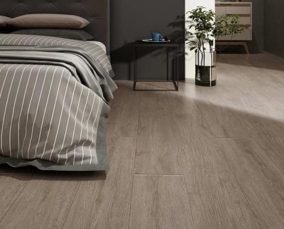 China Beige Antibacterial Wooden Porcelain Tile 200x1000mm Indoor Floor Strip for sale
