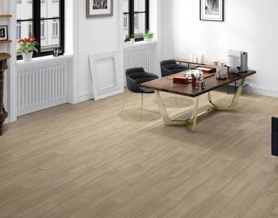China AAA Grade 200x1000mm Yellow Gray Wooden Porcelain Floor Strips for sale
