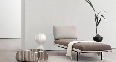 China Light Gray 400x1200mm Porcelain Glazed Tiles for Indoor Walls for sale