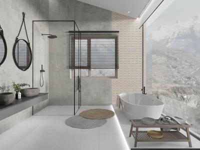 China AAA Grade 600x1200mm Light Gray Porcelain Floor Tile for sale