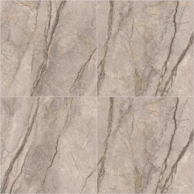 China Brown Polished Sintered Stone Slabs 1200x1200mm for Indoor Floor for sale