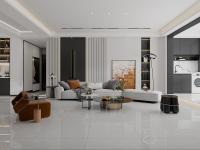 China Gray 800x800mm Polished Glazed Porcelain Tiles for Living Room for sale