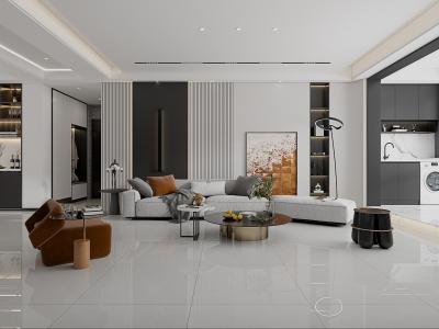 China Gray 800x800mm Polished Glazed Porcelain Tiles for Living Room for sale