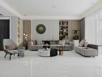 China Light Gray 800x800mm Polished Glazed Porcelain Floor Tiles for sale