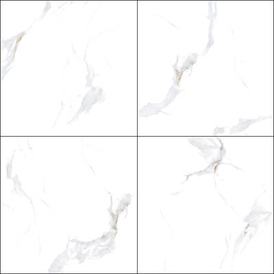 China Carrara White Polished Porcelain Tile 800x800mm Non-Slip for sale