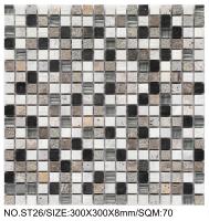China Elegant And Durable Square 300x300mm Natural Stone Mosaic For Bedroom and office for sale