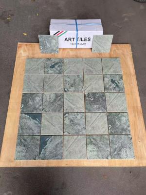 China Non-slip and Decorative Square 150x150mm R10 Blue Porcelain Mosaics For Balcony for sale