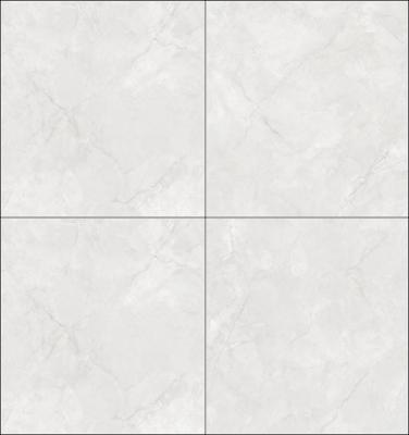 China Stunning Marble 800x800mm Light Gray Polished Glazed Porcelain Tiles For Hotel Antibacter for sale