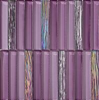 China Wear-resistant Purple 300x300mm Glass Mosaics For Swimming Pool and Decoration for sale