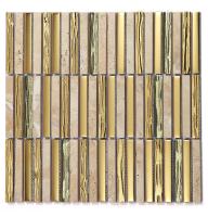 China 282x294mm Wall Natural Stone Mosaics For Living Room And Balcony Brown Wear-Resistance for sale