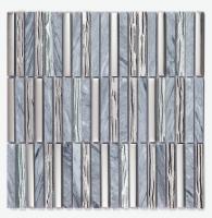 China 282x294mm Decorative And Elegant Interior Wall Natural Stone Mosaics Blue For Living Room And Apartment for sale