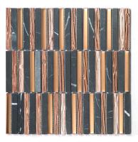 China Durable 282x294mm Interior Wall Natural Stone Mosaics For Office and Living Room for sale