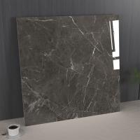 China Stylish and Durable 1mx1m Marble Porcelain Glazed Polished Tiles For Balcony Dark Gray MOQ 100CTNS for sale