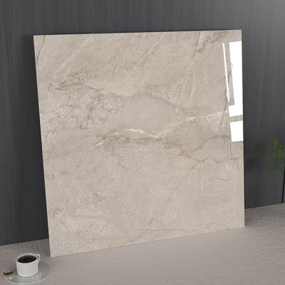 China Stylish Decorative 1000x1000mm Gray Indoor Floor Polished Glazed Porcelain Tile For Apartment and Living Room for sale
