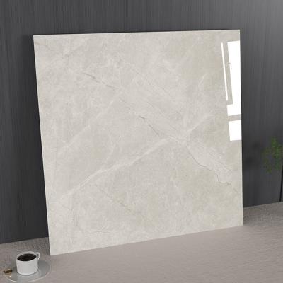 China Light Gray 1000x1000mm Stain-Resistant Antibacterial Indoor Floor Polished Glazed Porcelain Tile For Apartment Rebuilding for sale