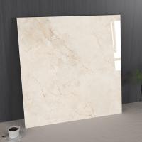 China Antibacterial Beige 1mx1m Indoor Floor Polished Glazed Porcelain Tile For Kitchen and Office for sale