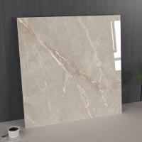 China Gray Durable 1mx1m Indoor Floor Polished Glazed Porcelain Tile For Hotel for sale