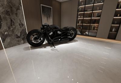 China 1000x1000mm Stunning	Durable Indoor Floor Gray Polished Glazed Porcelain Tile For Design Building for sale