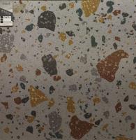 China Stylish Beige 600x600mm Terrazzo Ceramic Indoor Floor Tiles For Apartment and Living Room for sale