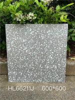 China Stylish Gray 600x600mm Terrazzo Ceramic Inside Floor Tiles For Dining Room and Living Room for sale