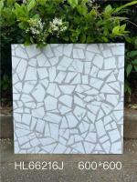 China Gray Stunning 600x600mm Indoor Floor Terrazzo Ceramic Tiles For Bathroom and Balcony for sale