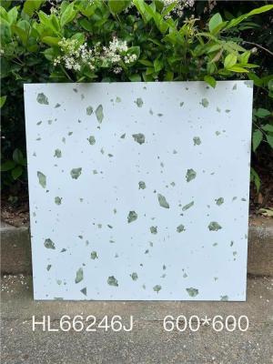 China Waterproof and Anti-slip Gray 600x600mm Indoor Floor Terrazzo Ceramic Tiles For Living Room for sale