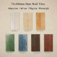 China Elegant and Retro 75x300mm Matt Ceramic Wall Tiles For Dining Room for sale