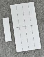 China White Stain-resistant 75x300mm Glossy Inside Ceramic Wall Tiles For Living Room and Balcony for sale