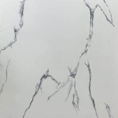 China Wear-resistant and Durable 600x600mm Thickness 7.5mm Carrara White Porcelain Tiles for Living Room for sale