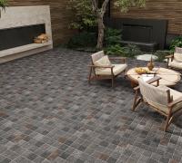 China Gray Moisture-proof Retro Matt Ceramic Paving Tiles 600x600mm Ourside Floor Tiles Thickness 12mm for Courtyard for sale