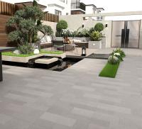 China Durable 600x600mm Light Gray Exterior Floor Ceramic Paving Tile Durable Tiles For Shopping Mall and Patio for sale