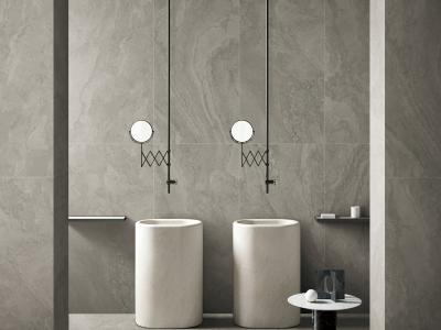 China Wear-resistant and Firebrick Gray 600x1200mm Matt With Mould Surface Porcelain Tiles For Rebuilding and Decoration for sale