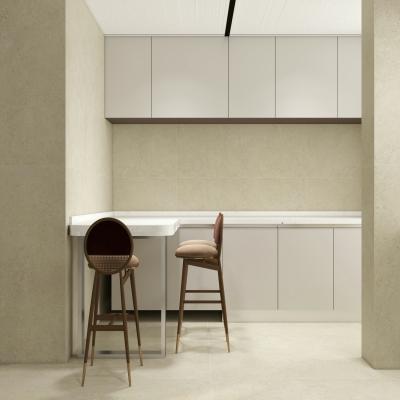 China Waterproof and Antibacterial 600x1200mm Khaki Porcelain Tiles Matt With Mould Surface Indoor Floor Tiles  For Bedroom and Office for sale