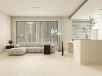 China Scratch-Resistant And Stylish Terrazzo 600x1200mm Beige Porcelain Tiles Matt With Mould Surface Floor Tiles For Living Room And Bedroom for sale
