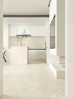 China Scratch-Resistant And Stylish Terrazzo 600x1200mm Beige Porcelain Tiles Matt With Mould Surface Floor Tiles For Living Room And Bedroom for sale