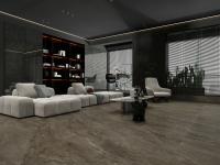 China Water-proof and Firebrick Dark Gray 600x1200mm Mould Surface Matt Porcelain Tiles For Office for sale
