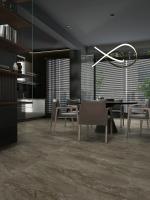 China Water-proof and Firebrick Dark Gray 600x1200mm Mould Surface Matt Porcelain Tiles For Office for sale