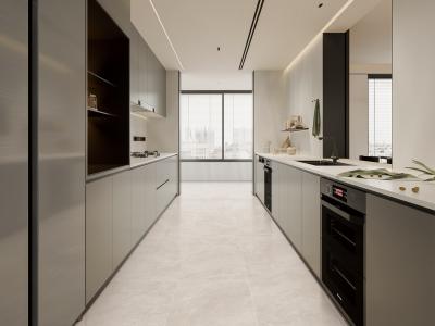 China Waterproof and Anti-slip Indoor Floor Gray 600x1200mm Replica Glazed Porcelain Tiles For Building and Living Room for sale